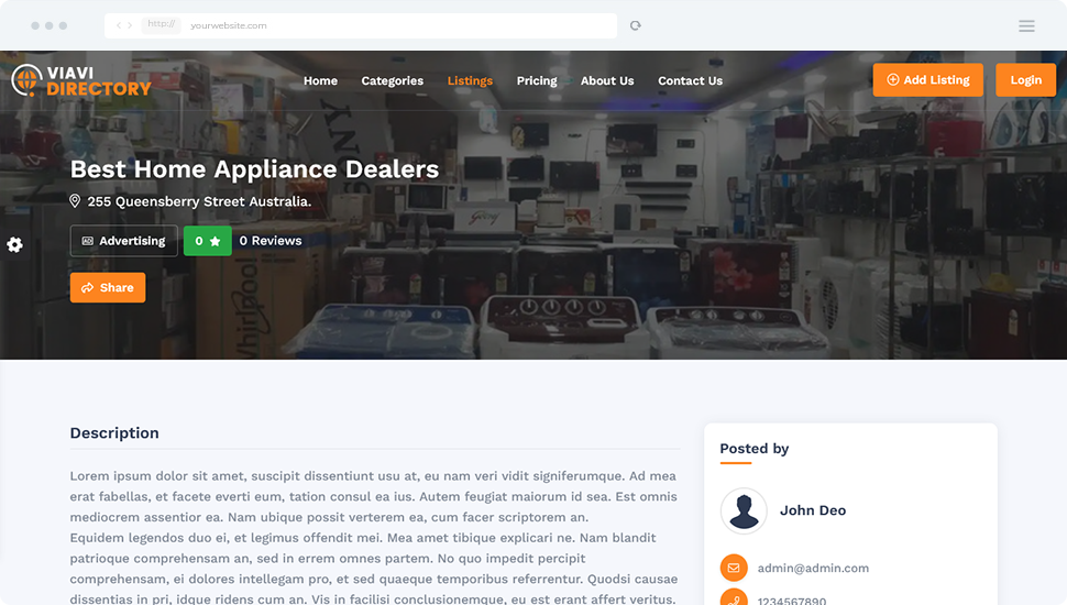 Viavi - Directory Listing Laravel Script by viaviwebtech | CodeCanyon